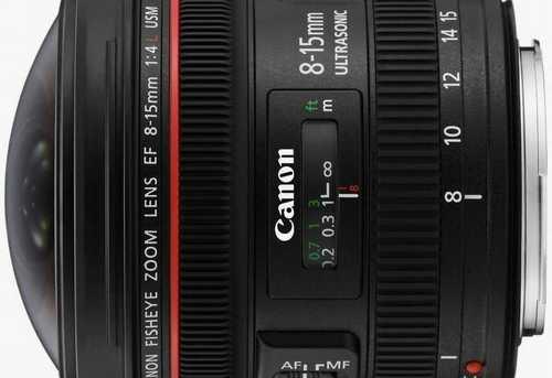 Объектив Canon EF 8-15mm f/4L Fisheye