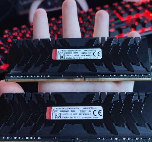 Оперативная память Kingston HyperX fury Black HX43