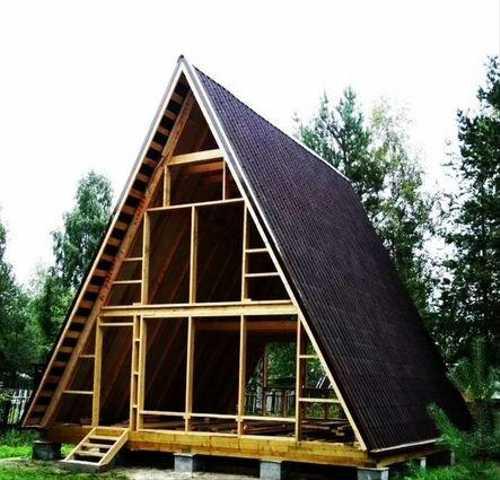 Каркасный дом a-frame