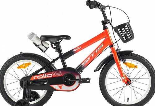 Велосипед sitis rollo 16" (2024) Orange-Black Ros8