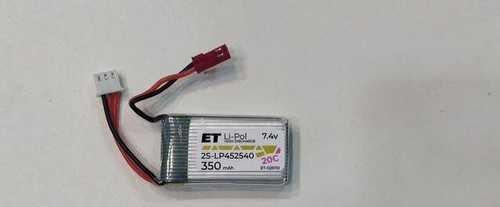 Аккумулятор ET 2S-LP452540-20CJ (7.4V, 350mAh )