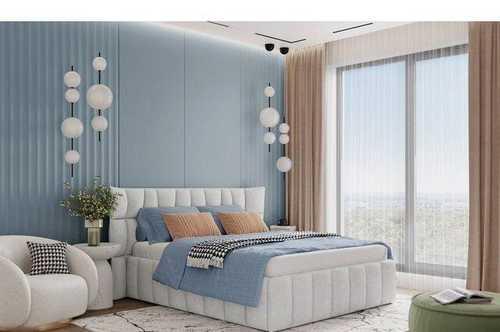 Кровать Даймант-Floor 160 Barhat White