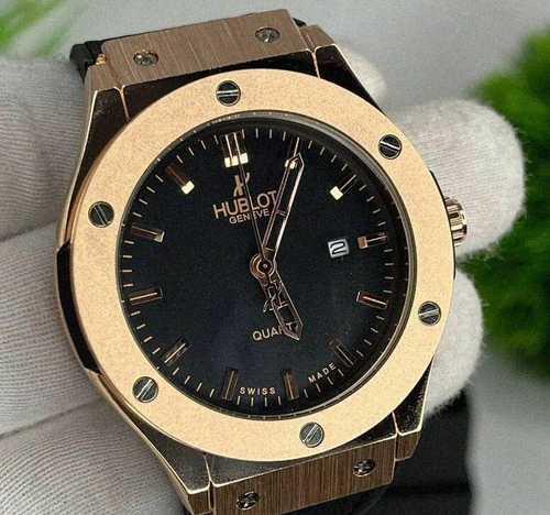 Наручные часы Hublot бронза чёрные (Арт.42257)