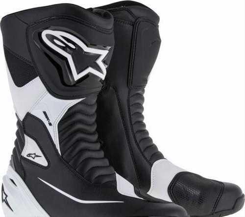 Мотоботы Alpinestars SMX S чёрн. Бел