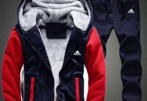 Спортивный костюм зимний Adidas мех флис