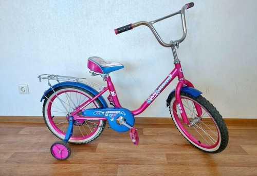 Велосипед детский розовый Prinsess 18 радиус