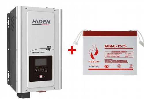 Ибп Hiden Control HPS30-1512 + Рубин AGM-U 12-75