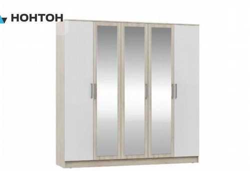 Шкаф Мартина 5-дверный белый / дуб сонома