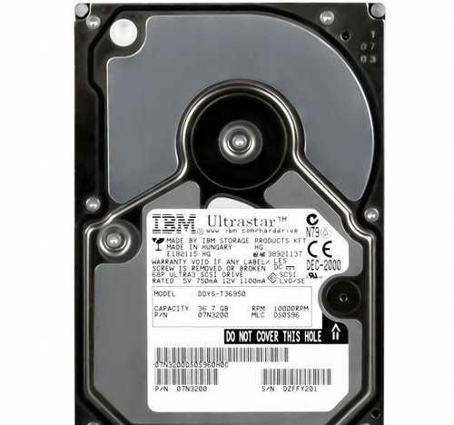 Жесткий диск IBM ddys-T36950 36,7Gb scsi 3,5"