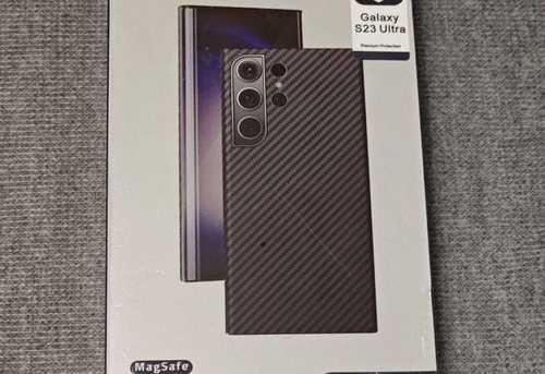 MagSafe Чехол для S23 Ultra Kevlar Keephone новый