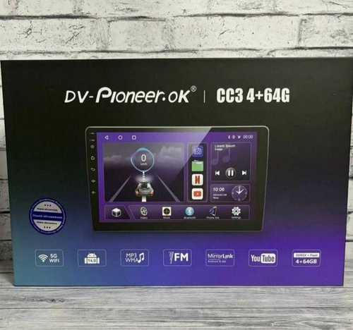 Магнитола DV-Pioneer.ok сс3 4 на 64 2 din