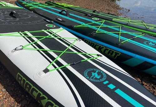 Туринговый SUP сапборд 12,6' Black Cat, 25PSI