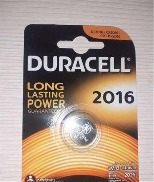 Батарейка 2016 Duracell