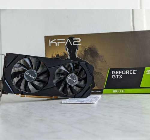 Видеокарта KFA2 GTX 1660 Ti 6 GB 1-click OC