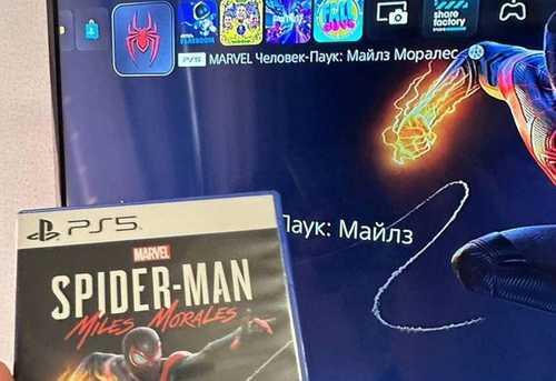 Диск на ps5 Spider Man Mailes Morales