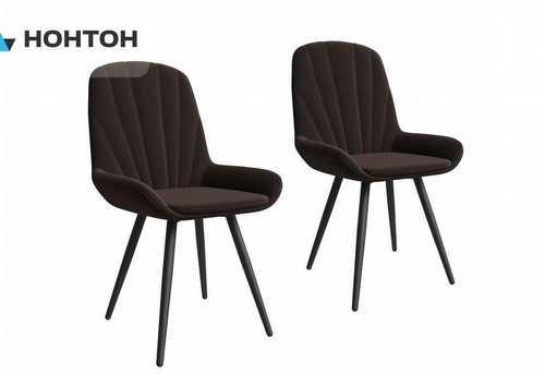 Комплект стульев Юкки темно-коричневый / черный