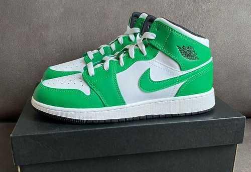 Nike Air Jordan 1 Mid GS Lucky Green 7 Y