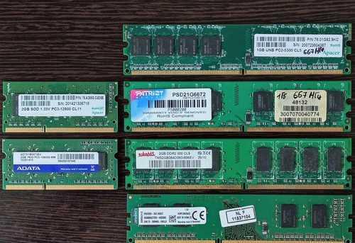 Оперативная память DDR2 DDR3 DDR3L