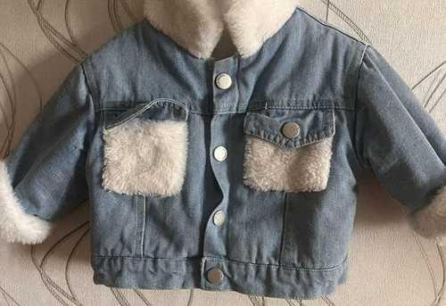 Джинсовая куртка детская 80-86
