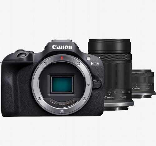 Canon EOS R100 kit 18-45 IS STM   55-210mm