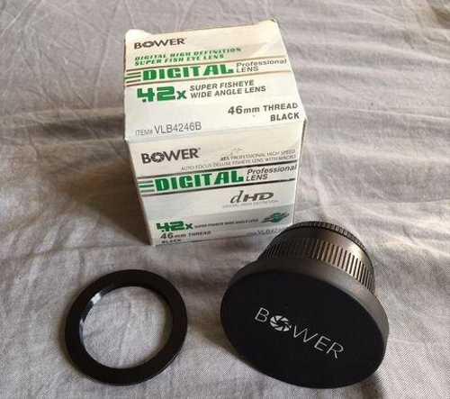 Широкоугольный обьектив fisheye Bower 0.42x