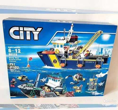 Lego City Корабль исследователей морских глубин