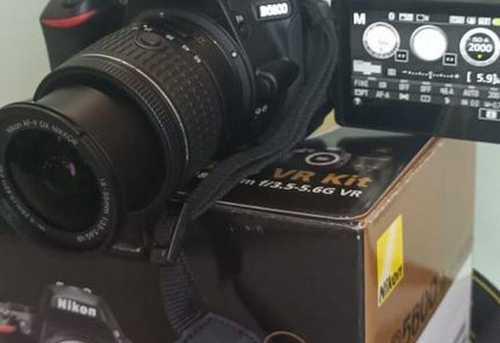 Продам фотоаппарат Nikon D5600 kit