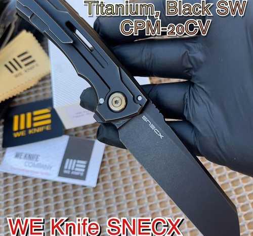 Нож складной We knife CPM 20CV Titanium новый