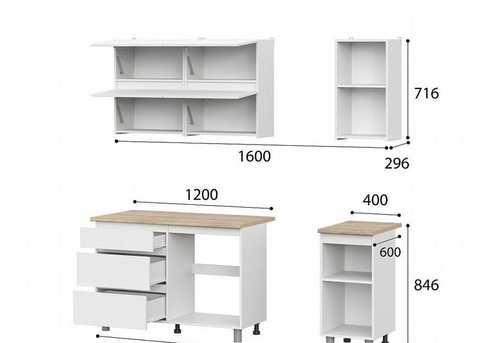 Кухня готовая новая 1,6 метра