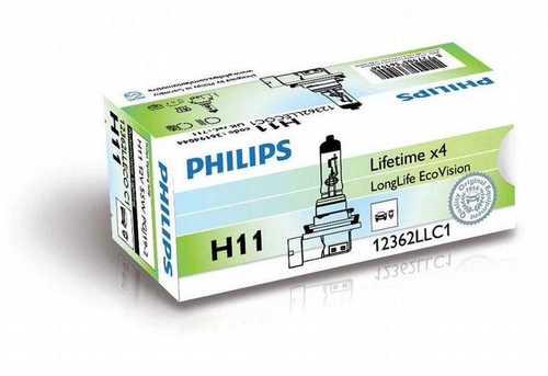 Лампа галогенная Philips LongLife EcoVision H11 12
