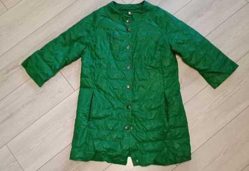 Куртка демисезонная женская 42 44 зеленая