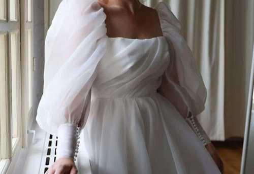 Красивое платье свадебное 46 размер