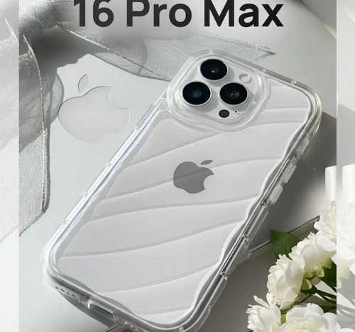 Чехол на iPhone 16 pro max прозрачный