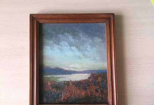 Картина маслом "Озеро"художника Вейберта Л.П