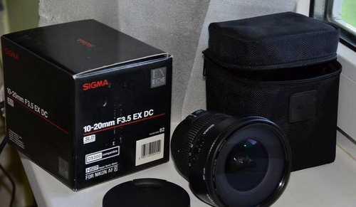 Объектив Sigma AF10-20mm f/3.5 EX DC HSM Nikon F