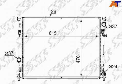 Радиатор chrysler 300C /dodge magnum /charger 04