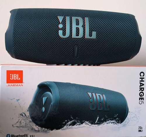 JBL Charge 5 синяя новая