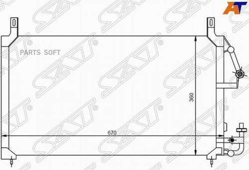 Радиатор кондиционера Дэу Нексия 96