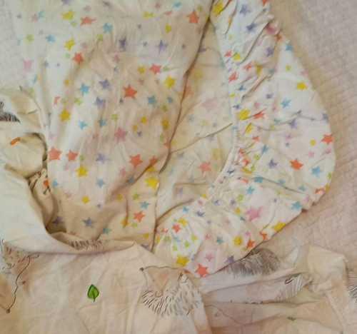 Комплект 2 простыни на резинке х/б