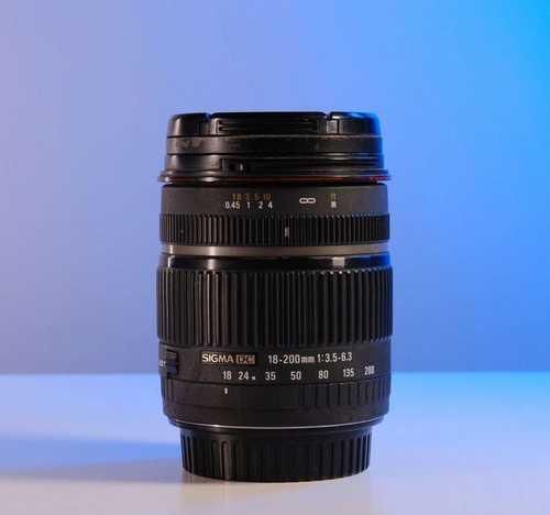 Объектив Sigma AF 18-200mm f/3.5-6.3 DC OS Canon E