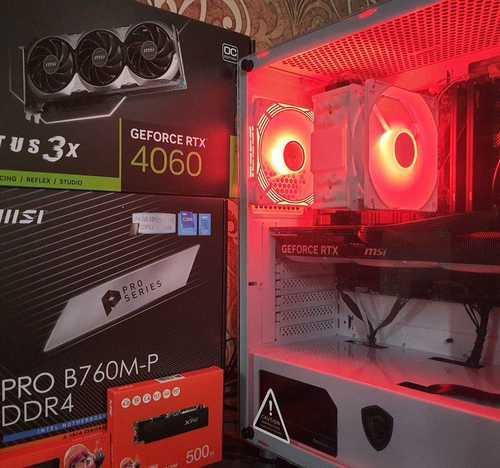 Игровой Пк RTX4060 Ventus 3X+Core i5 12400F/B760