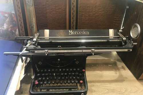 Старинная пишущая машинка Mercedes. VS