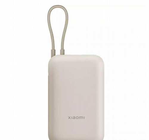 Внешний аккумулятор Xiaomi Mi Power Bank With Cable USB-C 10000mAh Pocket Version (P15ZM) Beige