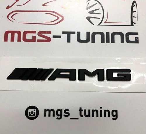 Шильдик AMG нового образца черный