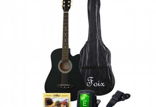 Акустическая гитара Foix FFG-2038CAP-BK-MAT (аксес
