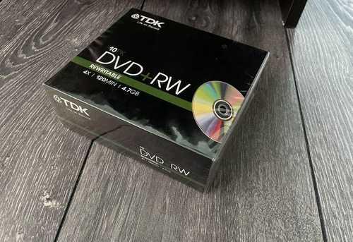 Новые диски TDK DVD+RW 4,7 GB (10 штук)
