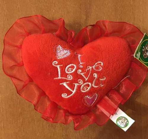 Мягкая игрушка "I love you" в виде сердца