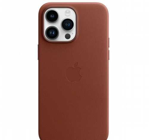 Чехол Apple iPhone 14 Pro Max Leather Umber