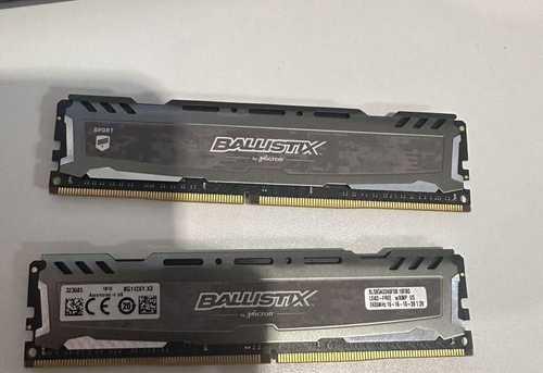 Оперативная память ddr4 crucial ballistix 2400