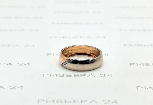 Золотое кольцо с бриллиантами 5 Бр-Кр57-0,025 585
